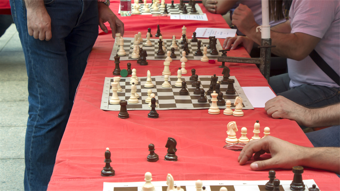 Simultaneous chess display - Checkmate Chatswood - Ku-ring-gai Living